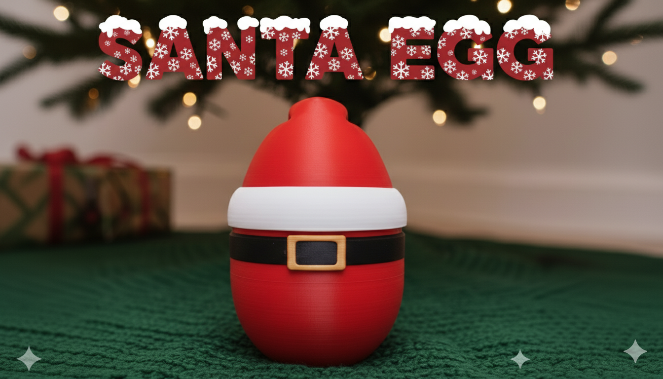 The SANTA EGG: Claus-Certified Special Delivery! – RM-3D Printing